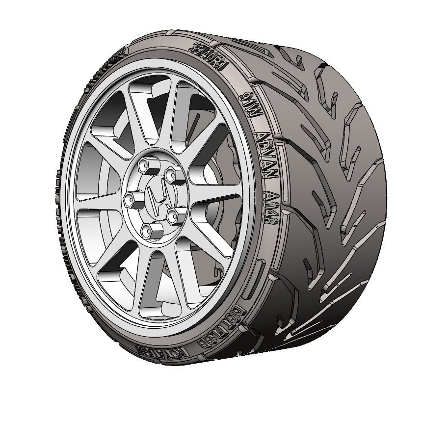 Scale Stars – tires, wheels and detail up set for scale cars.